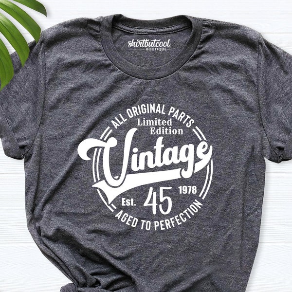 45th Birthday Shirt - Etsy