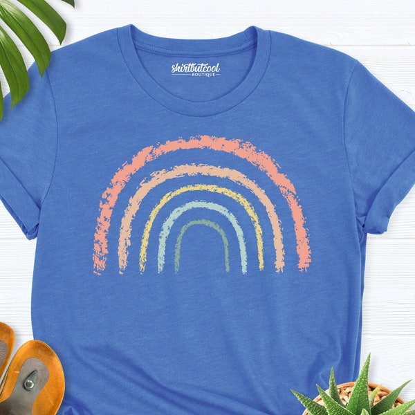 Retro Rainbow Shirt - Etsy