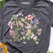 Spring Clothing for Women, Wildflower Shirt, Floral Tshirt, Flower ...
