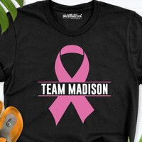 Custom Breast Cancer Team Shirt Cancer Awareness Shirt Custom Breast ...