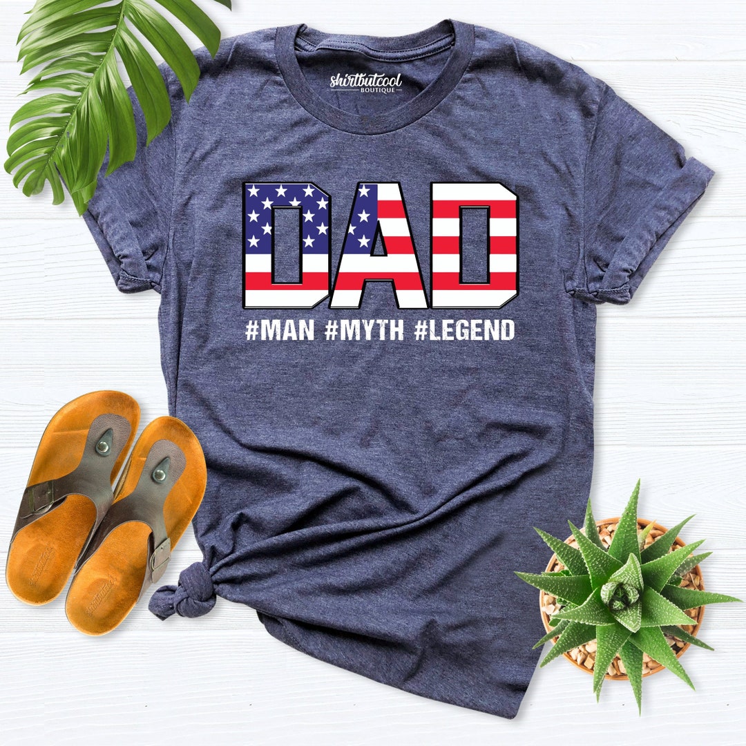 American Dad Shirt, Fathers Day Tees Shirt, 4th of July Dad Shirt ...