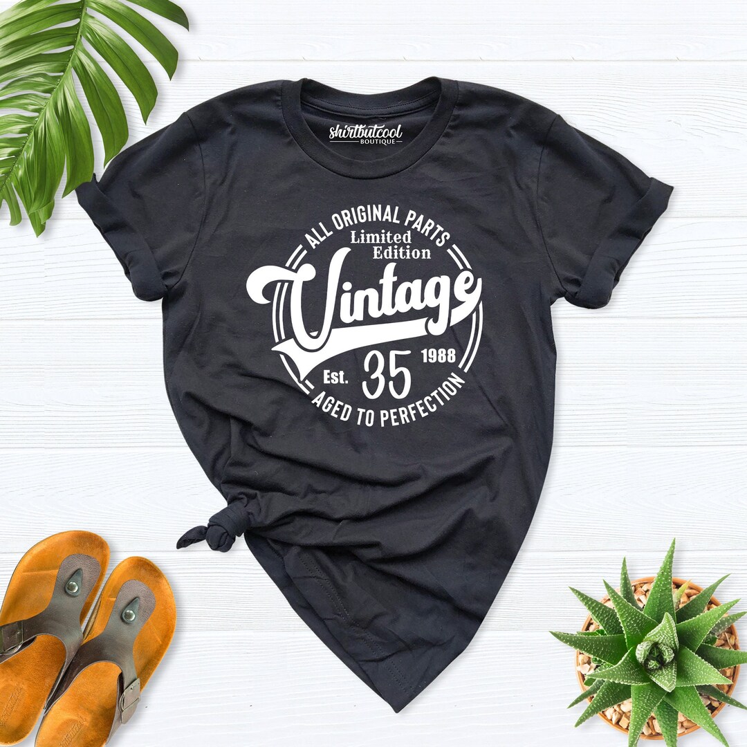 35th Birthday Shirt, 1988 Limited Edition Shirt, 35 Birthday Present ...