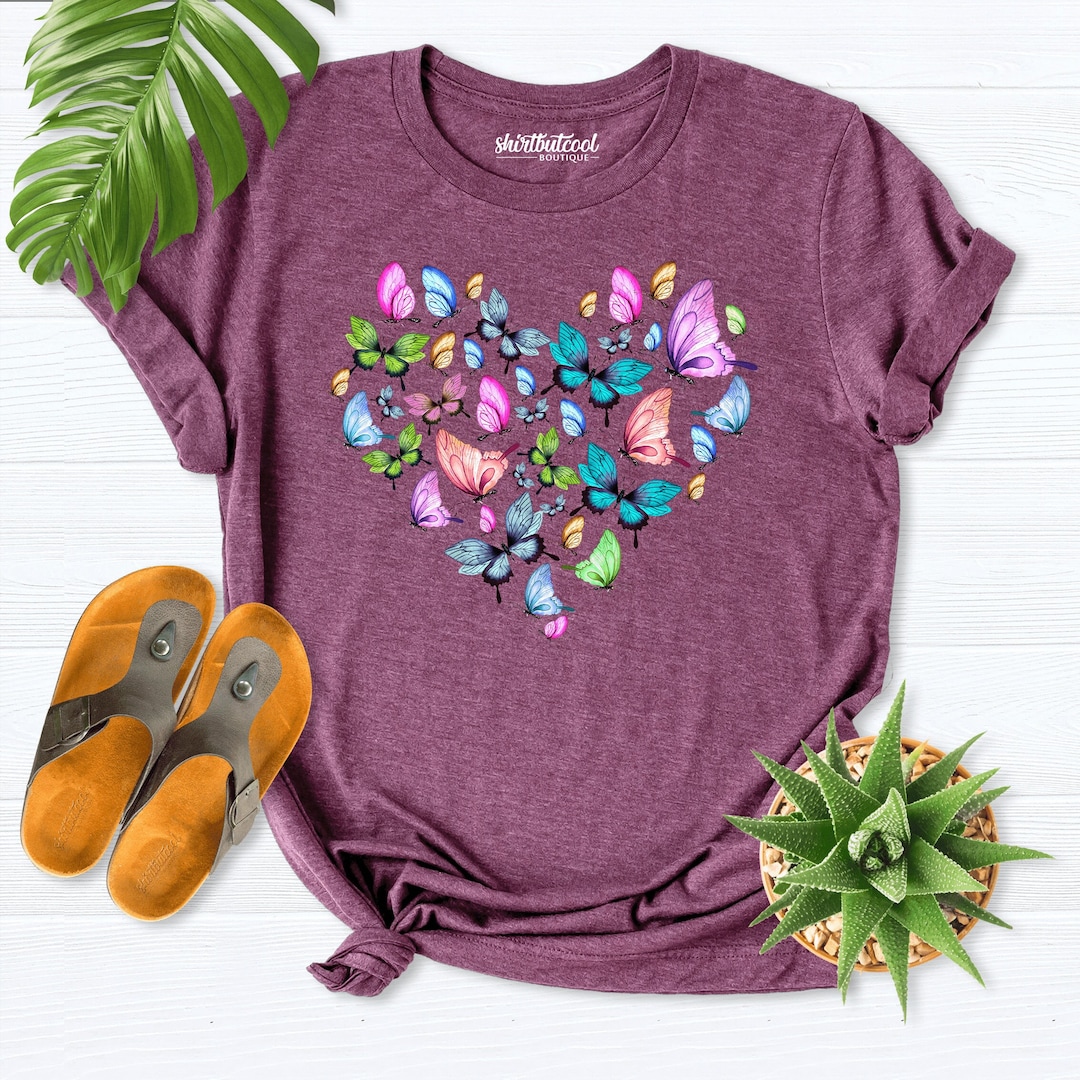 Butterfly Shirt, Spring Tshirt, Butterfly Lover Shirt, Butterfly Teess ...