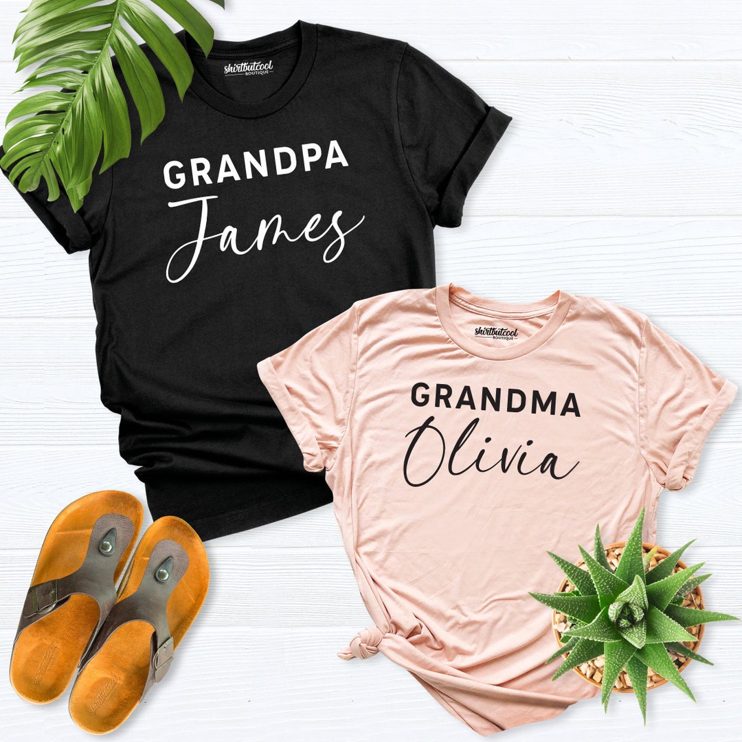 Grandparent Shirt, Pregnancy Announcement Shirt, Grandpa and Grandma ...
