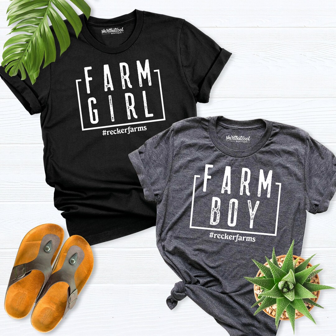 Custom Farm Shirt, Farm Shirt, Farm Girl Shirt, Farm Boy Shirt, Farmer ...