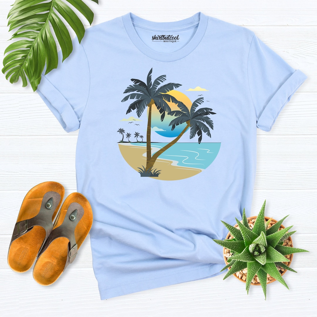 Beach Vacation Shirt, Palm Tree Shirt, Summer Vacation Shirt, Hawaii ...