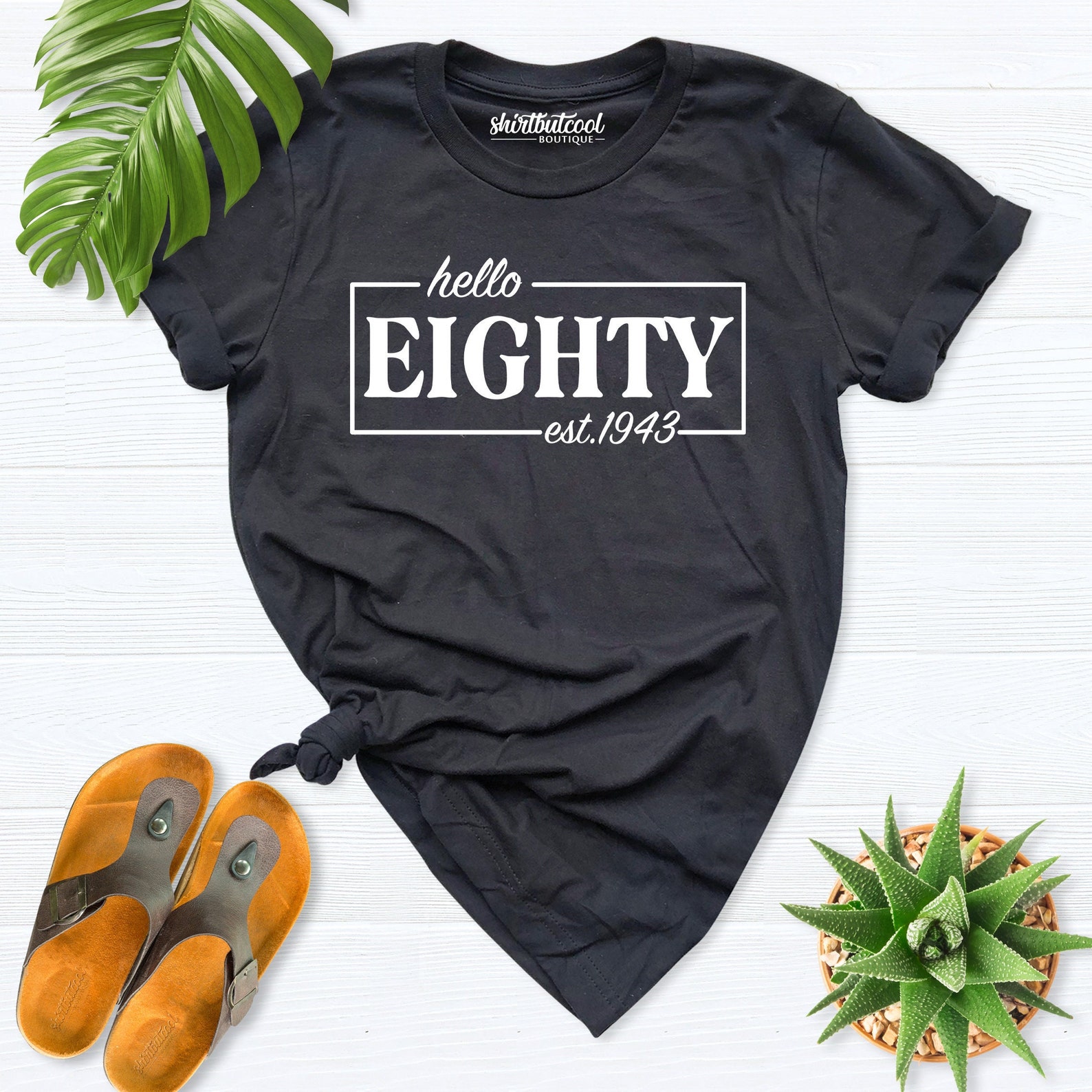 Hello Eighty Shirt 80 Birthday 80th Birthday Shirt 1943 - Etsy