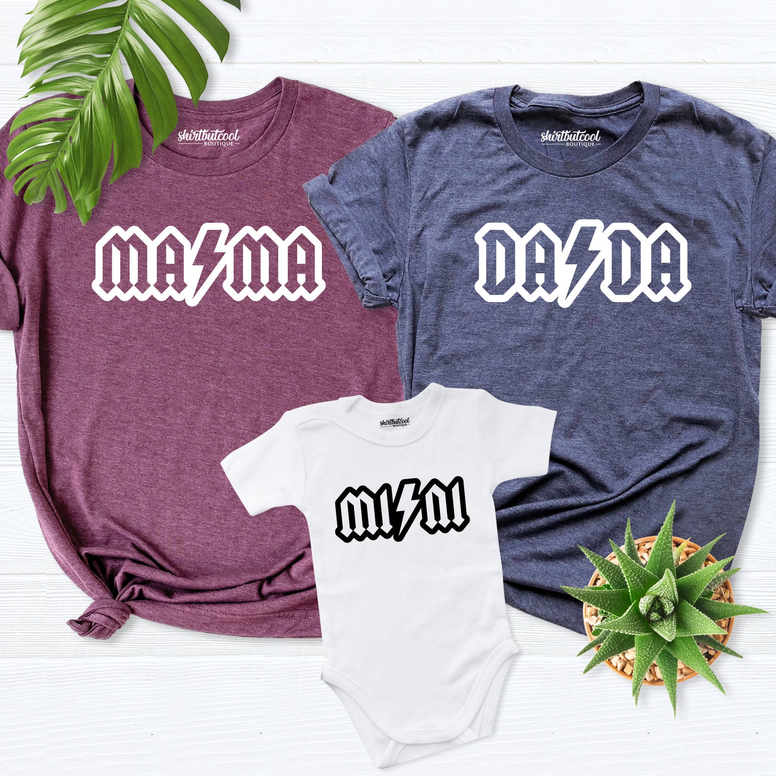 Mama Dada Mini Shirt Mommy and Baby Shirt Mama and Mini | Etsy