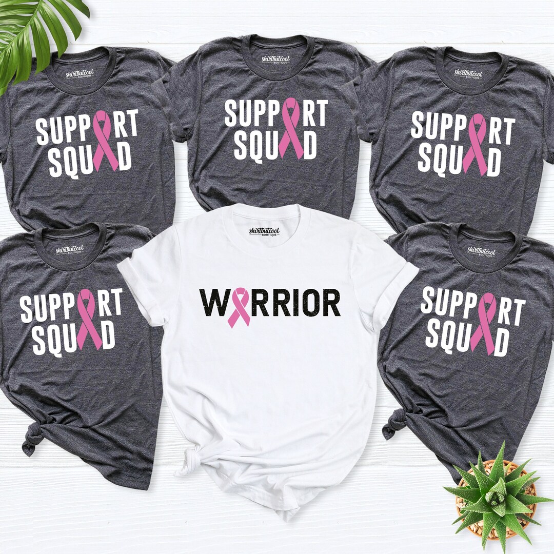 Breast Cancer Support Squad Shirt, Warrior Shirt, Cancer Support Team ...