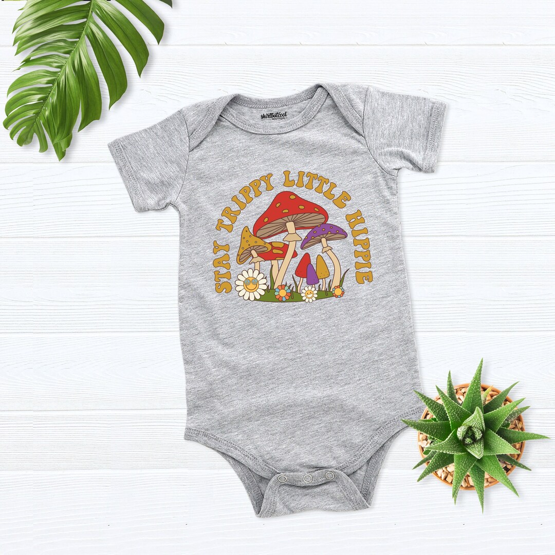 Stay Trippy Little Hippie Baby Bodysuit, Boho Hippie Shirt Kids ...