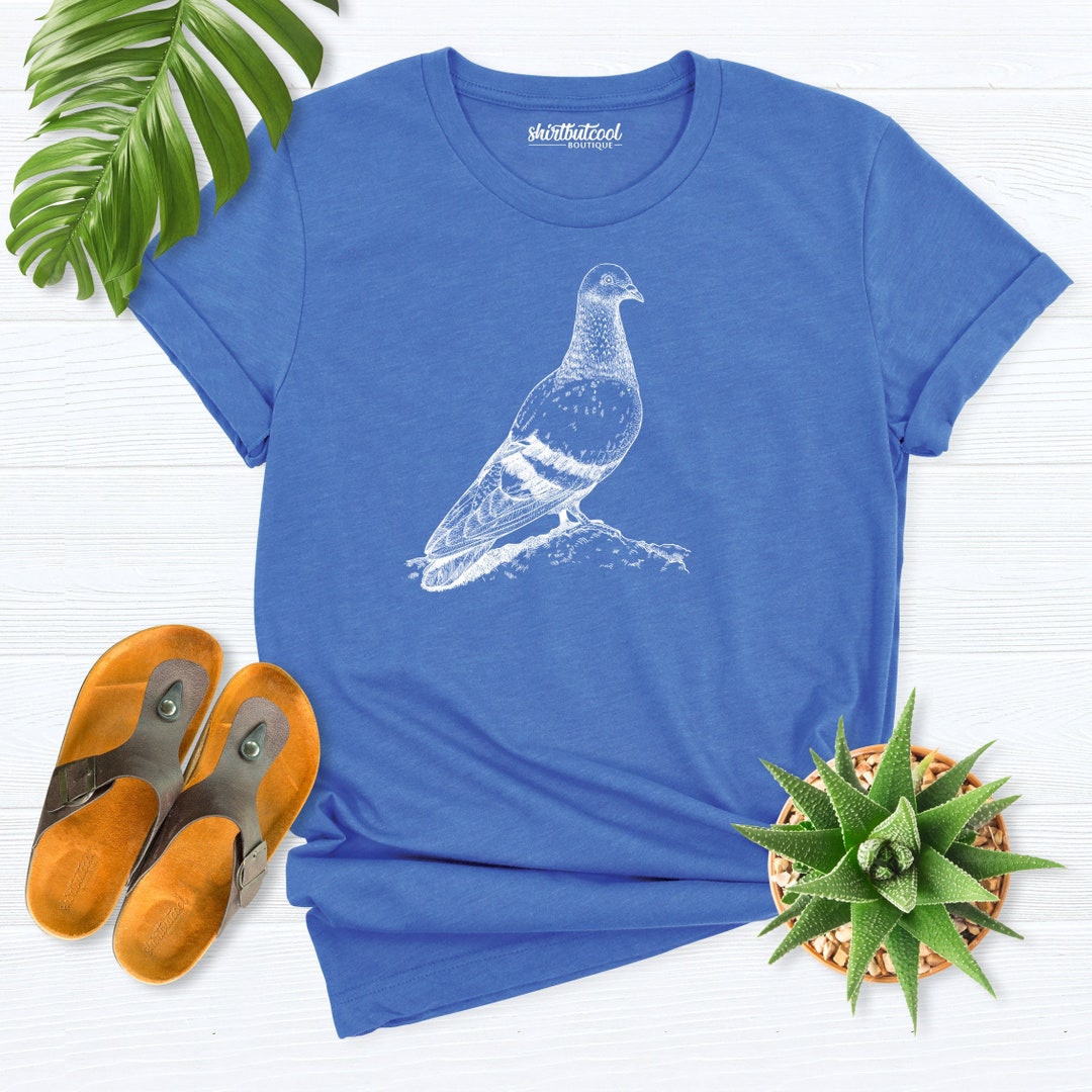 Pigeon Shirt, Funny Animal Graphic Shirt, Cool Bird Shirt, Pigeon Lover ...