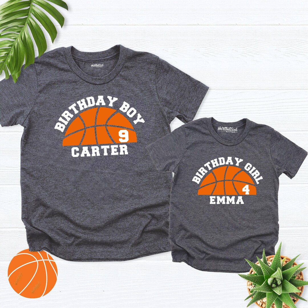 Basketball Birthday Shirt,sport Birthday Boy Girl Shirt, Basketball ...