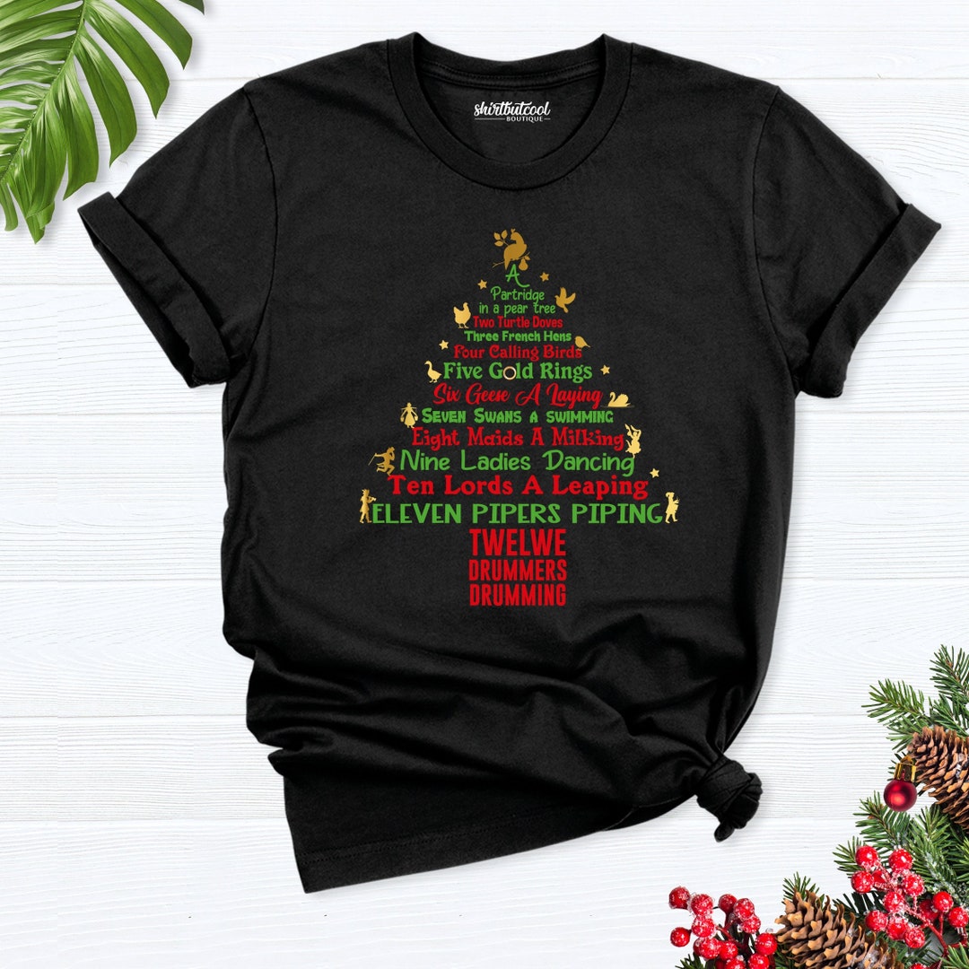 12 Days of Christmas Shirt, Christmas Shirt, Twelve Days of Christmas ...