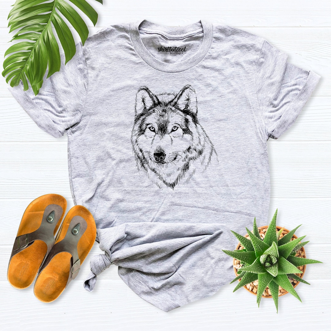 Wolf Vintage Shirt, Wolf Shirt, Wild Animal Shirt, Wolf Gift, Animal ...