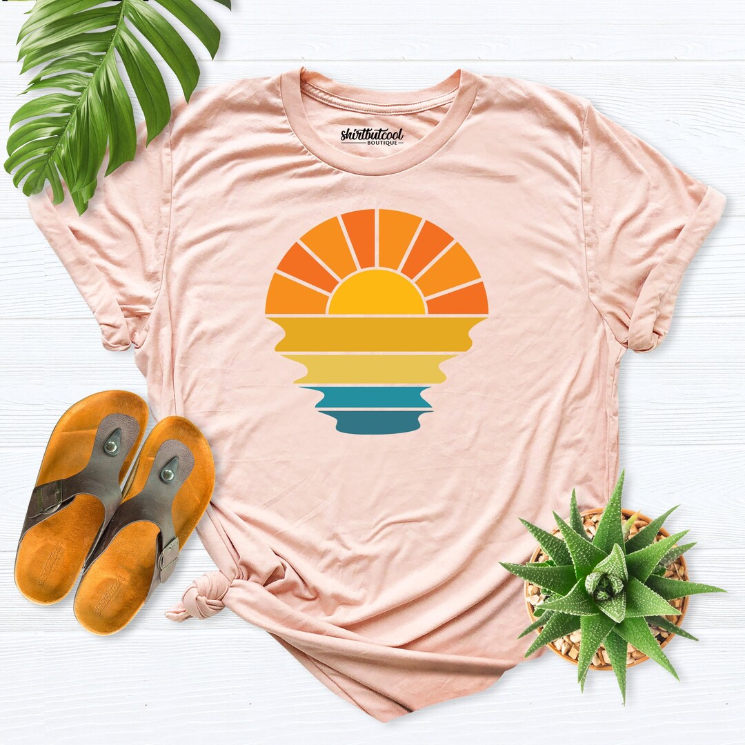 Summer Shirt, Sunshine Shirt, Retro Sunset Shirt, Summer Vacation Shirt ...
