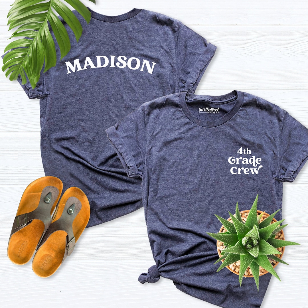 Personalized Back to School Shirt, School Crew Shirt, First Day of ...