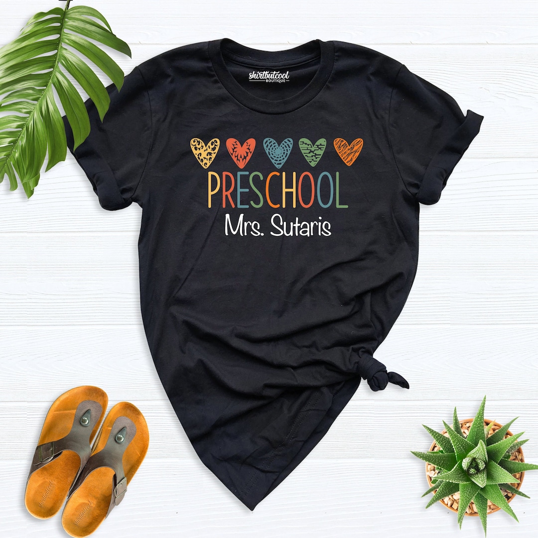 Preschool Teacher Shirt,kindergarten Teacher Shirt, First Grade Teacher ...