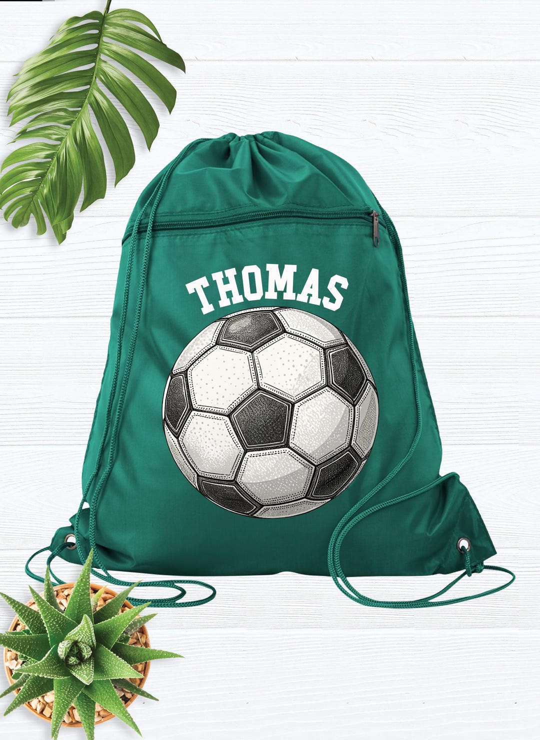 Custom Soccer Sports Drawstring Bag, Soccer Backpack, Kids Soccer ...