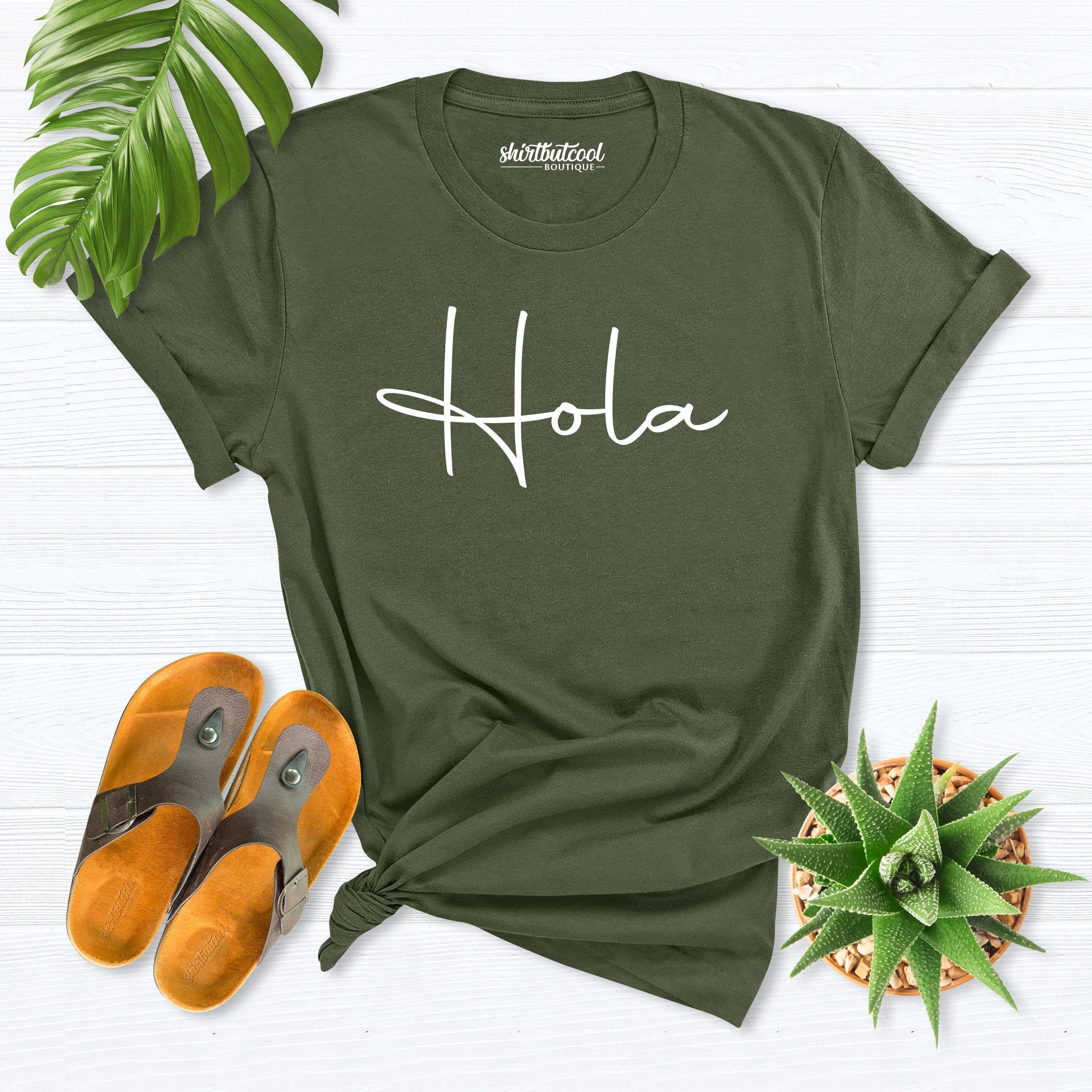 Hola Shirt Mexico shirt Latina Shirt Hola gift Hello | Etsy