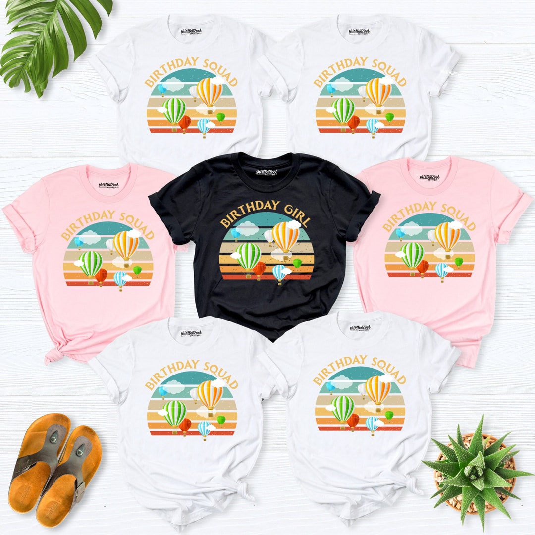 Hot Air Balloon Shirt, Personalized Balloon Shirt, Birthday Party Shirt ...