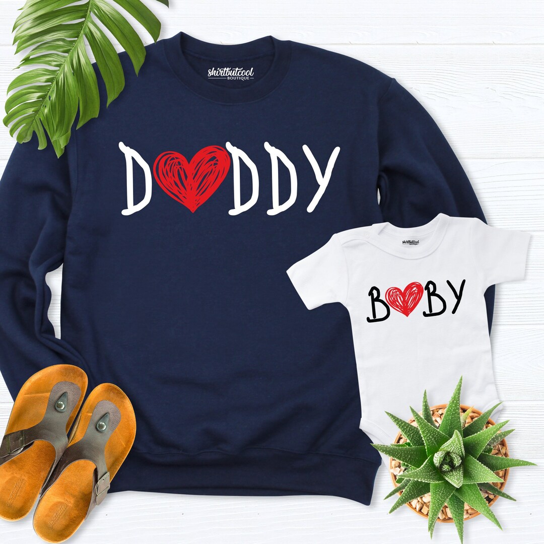 Daddy Baby Matching Outfits, Daddy Sweatshirt, Dad Hoodie, Fathers Day ...