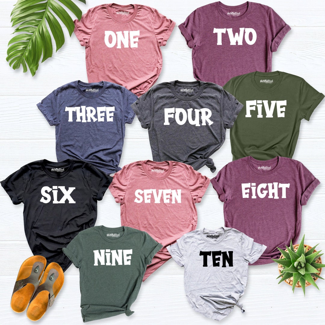 Custom Number Shirt,birthday Age Shirt, Number Shirt, Birthday Party ...