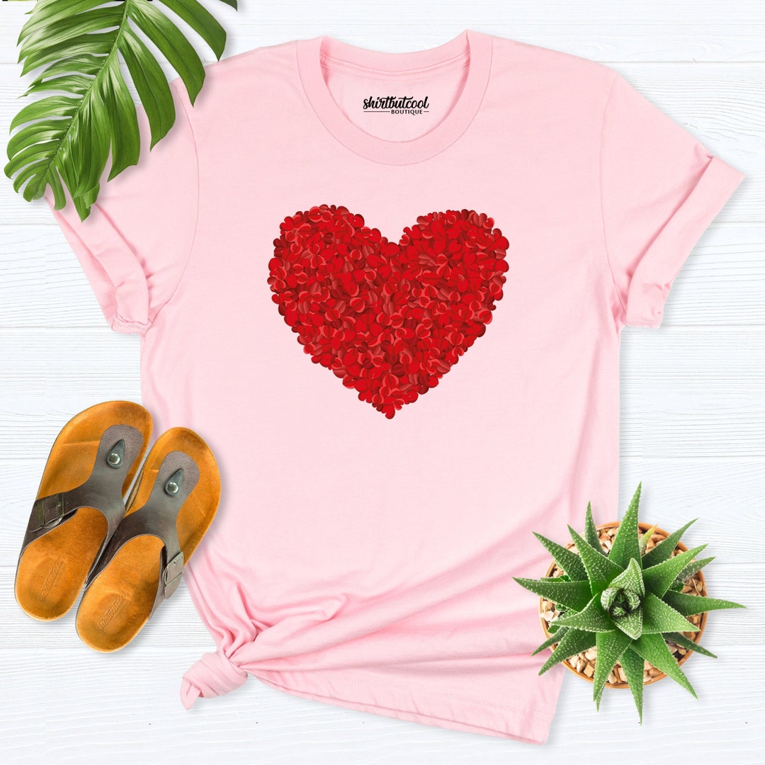 Double Heart Shirtmothers Day Shirt Heart Mommy T Women Red Heart Shirt Valentines Day