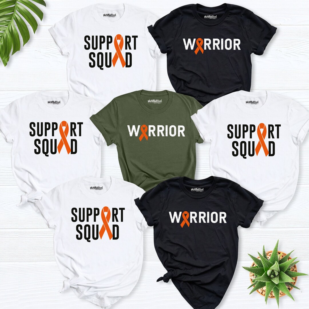 MS Support Squad Shirts, Multiple Sclerosis Awareness Shirt, Orange ...
