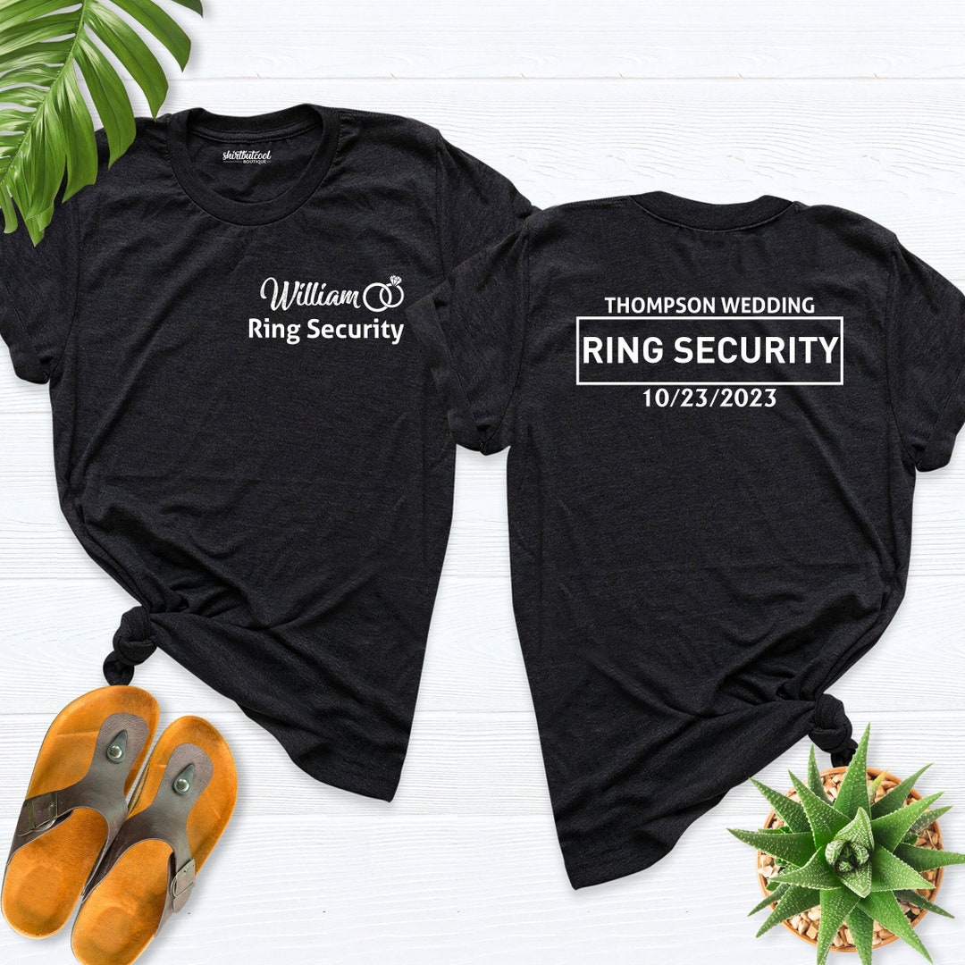 Personalized Wedding Shirt, Ring Security Shirts, Ring Bearer Shirt ...