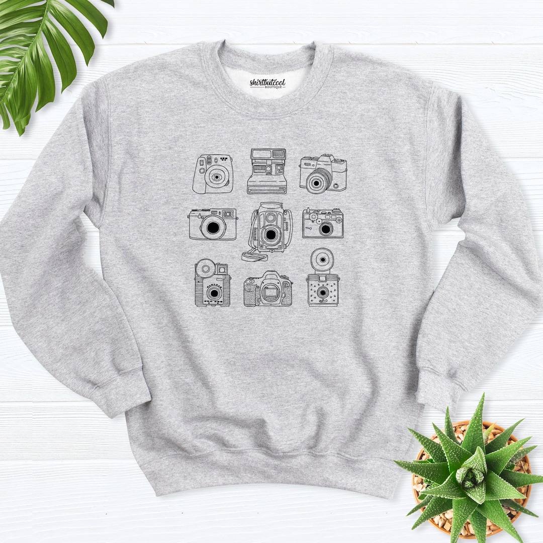 Camera Sweatshirt, Photography Shirt, Photographer Sweatshirt ...