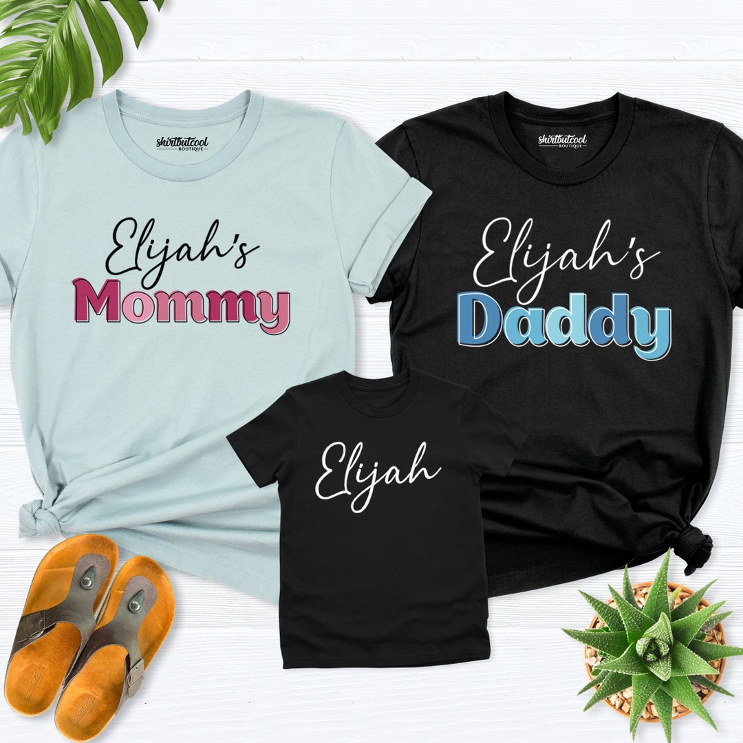 Personalized Family Shirts, Mom Dad Baby Matching Outfits, First ...
