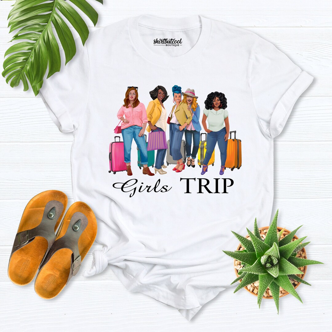 Girls Trip Airport Shirt, Girl Vacation Shirt, Girl Trip Tshirt, Girls ...