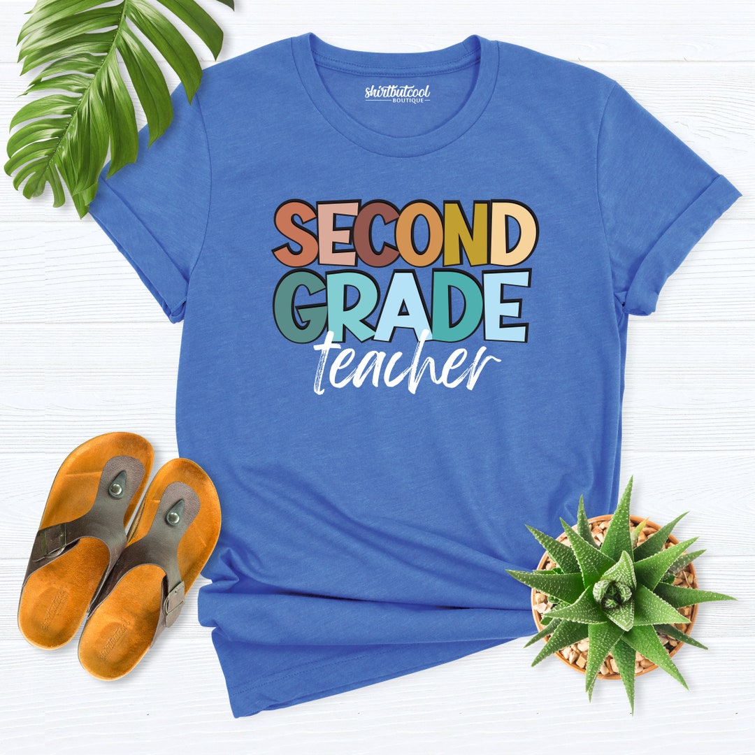 Second Grade Teacher Shirt, Back to School Shirt 2nd, Cute Teacher Team ...