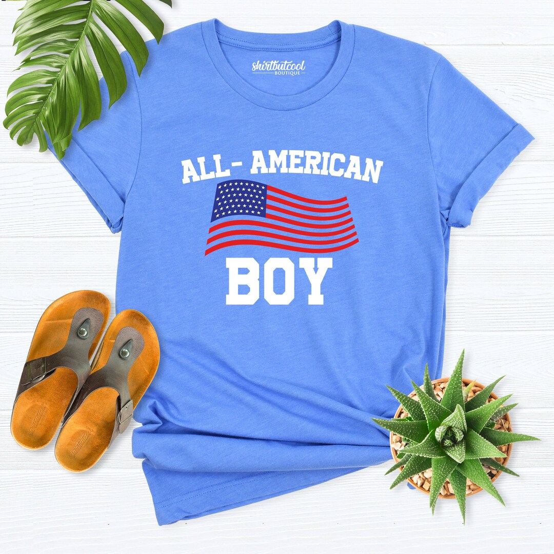 Boys 4th of July Shirt, All American Boy Shirt, 4th of July Shirt Family, Boys American Flag ...