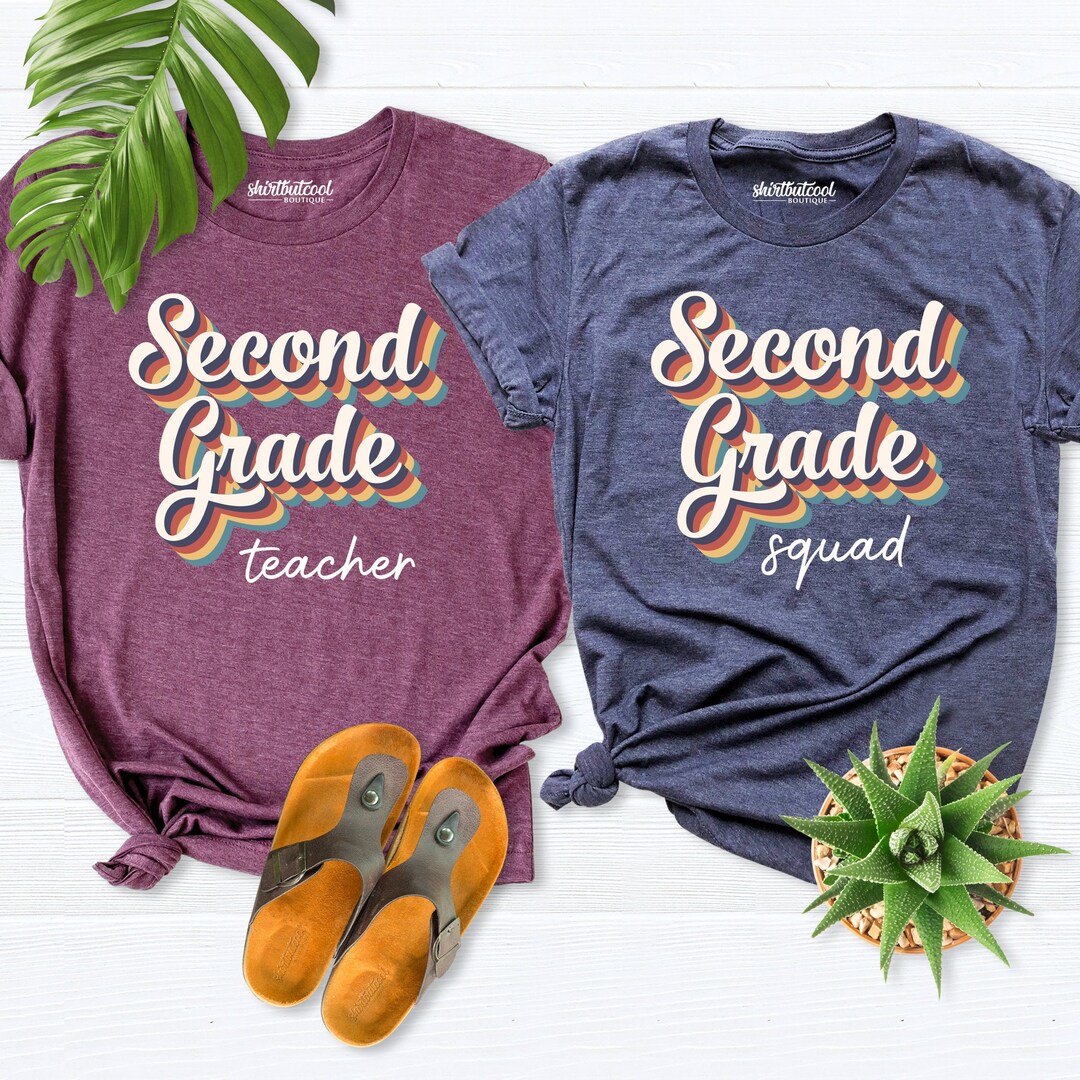 2nd Grade Teacher Shirt, Second Grade Squad Shirt, Back to School Shirt ...