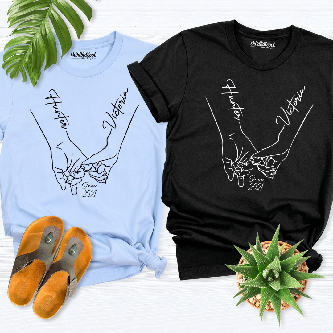 Personalized Couple Shirt, Anniversary Shirt, Engagement Honeymoon ...