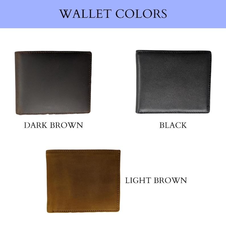 Engraved Leather 250th Anniversary Men Wallet, Personalized Billfold ...