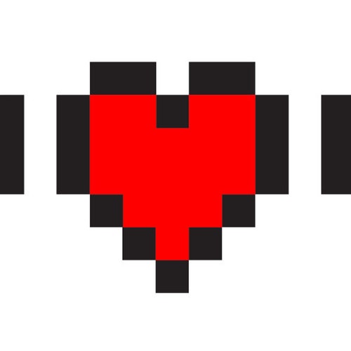 8-bit Pixel Hearts SVG Laser Cut Files for Glowforge Laser | Etsy