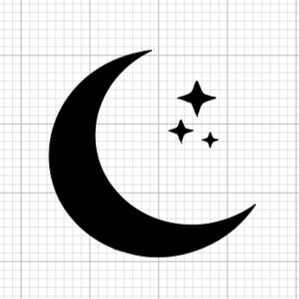 Moon Wall Decal - Etsy