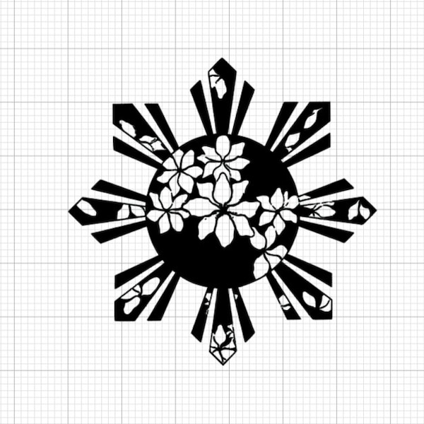Filipino Sun Flag Svg - Etsy
