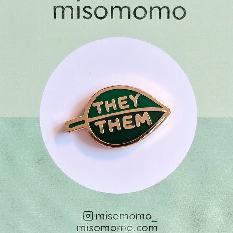 Tree Pronoun Pin - Etsy