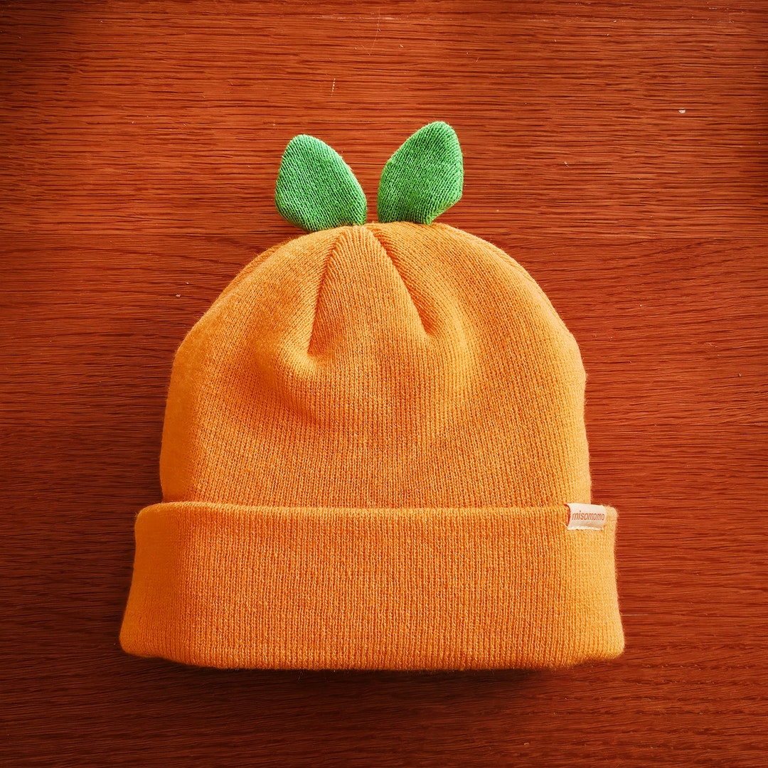 Orange Sprout Leaf Beanie - Etsy