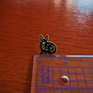 Moon Rabbit Miso Enamel Pin - Year of the Rabbit - Etsy