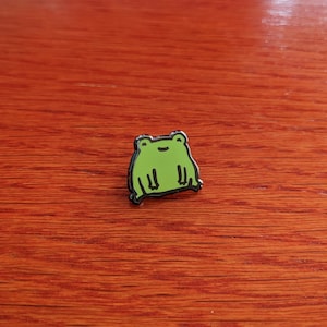 Happy Little Frog Enamel Pin - Etsy
