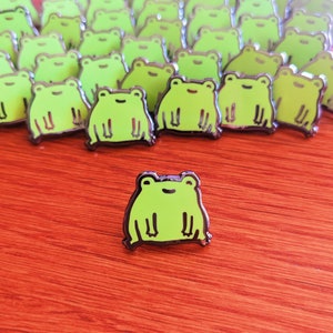 Happy Little Frog Enamel Pin - Etsy