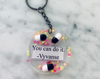 Epoxy Resin Keyring | Etsy