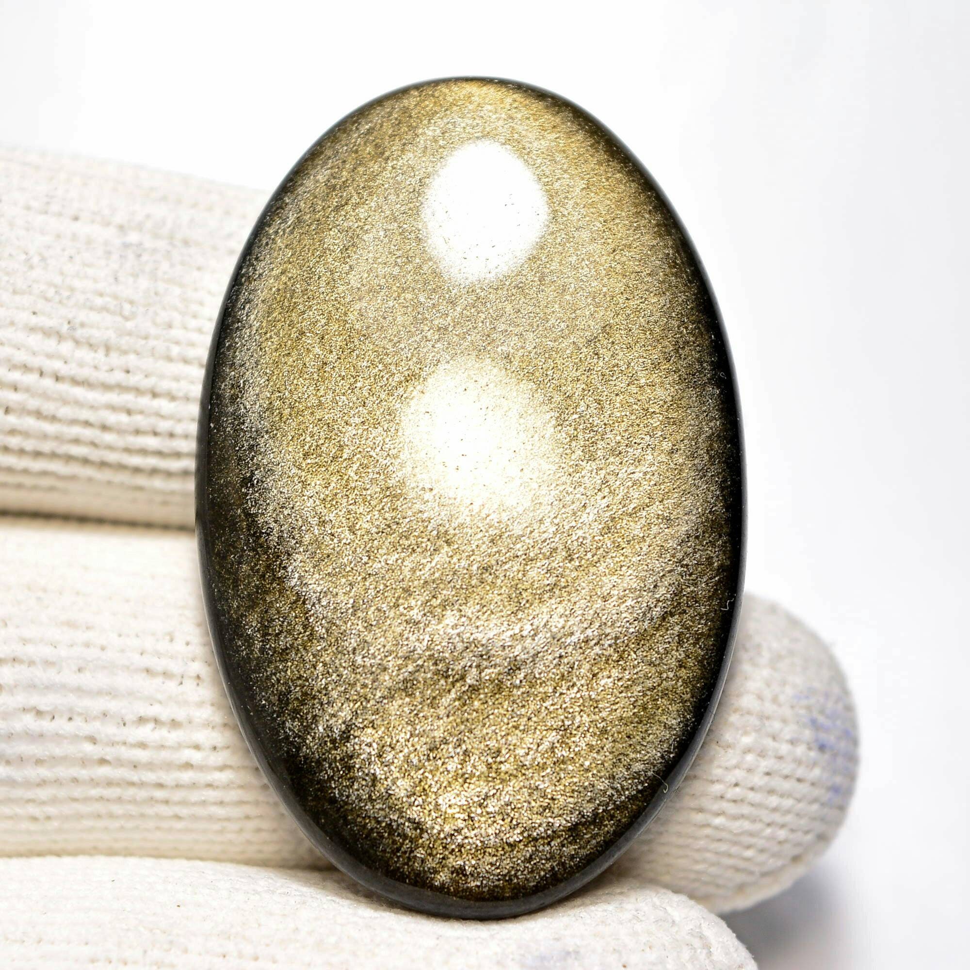 Kids' Crafts Golden Obsidian Cabochon...Oval Cabochon...39x20x5mm ...
