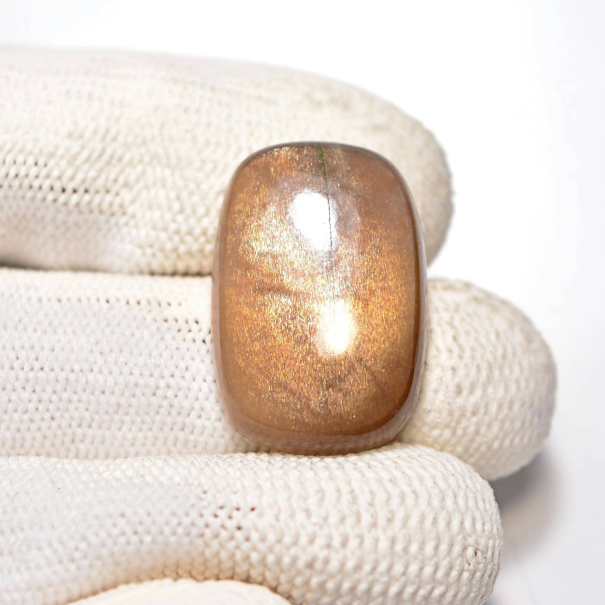 Embellishments Materials Papercraft Brown Sunstone Cabochon...Pear ...