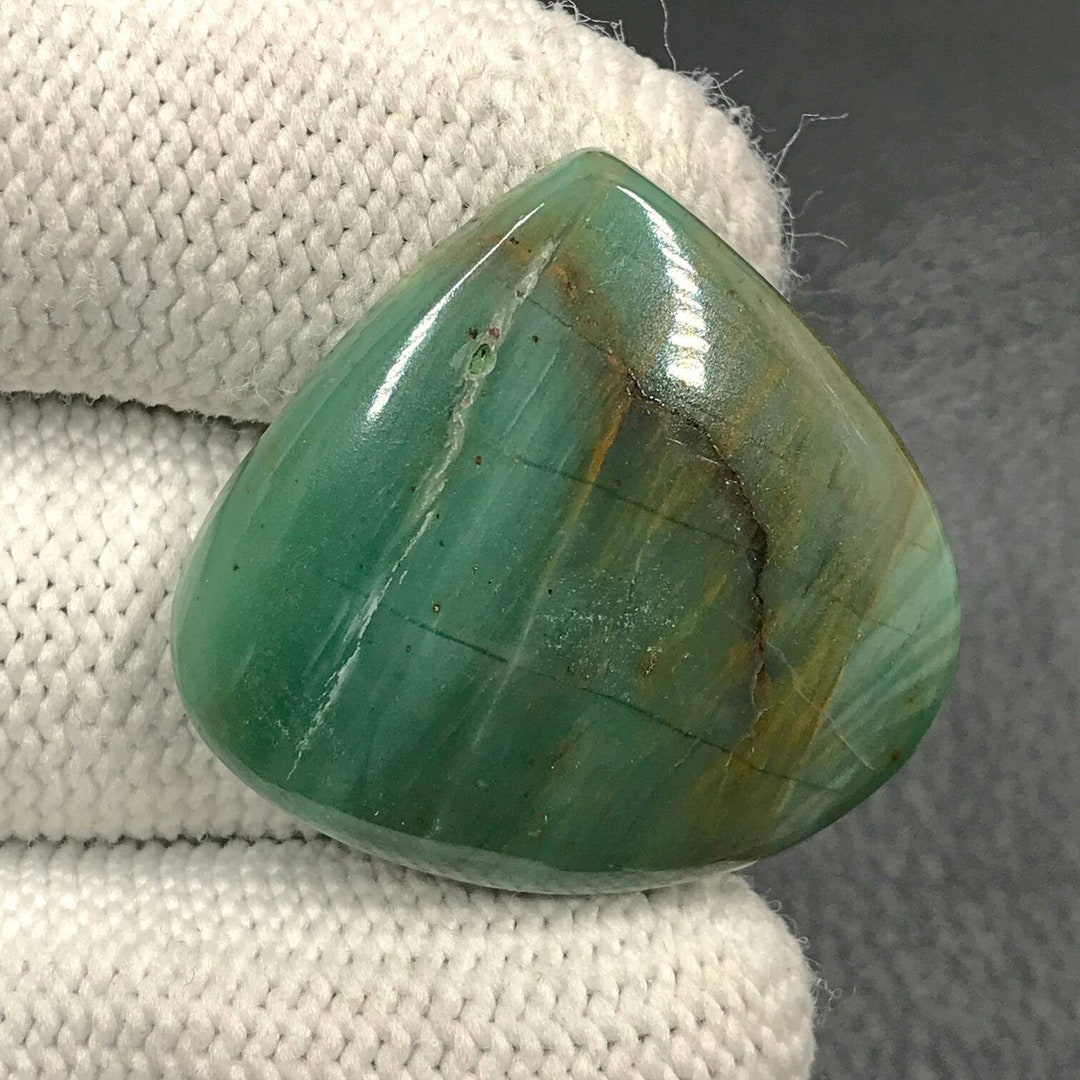 Gary Green Jasper Cabochon...larsonite Cabochon...pear Cabochon ...