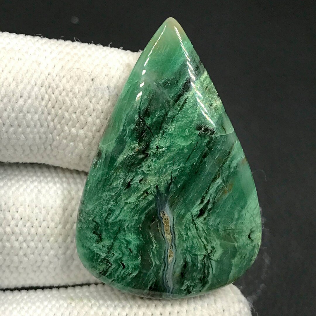 Gary Green Jasper Cabochon...larsonite Cabochon...pear Cabochon ...